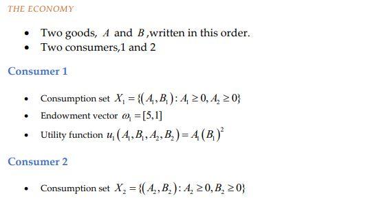 Solved - Two goods, A and B, written in this order. - Two | Chegg.com