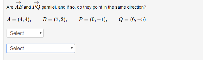Solved 1) Parallel or not? 2) Same direction or opposite | Chegg.com