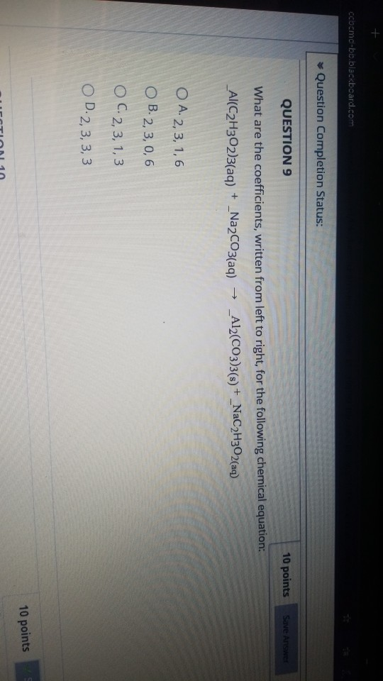 Solved ccbcmo-bb.blackboard.com Question Completion Status: | Chegg.com