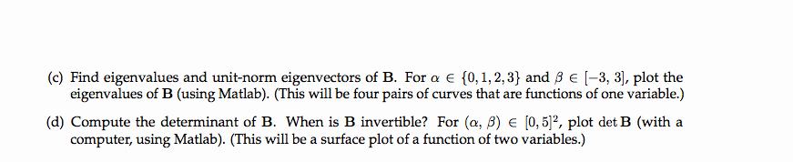 Solved Eigenvalues and Eigenvectors (Linear algebra | Chegg.com