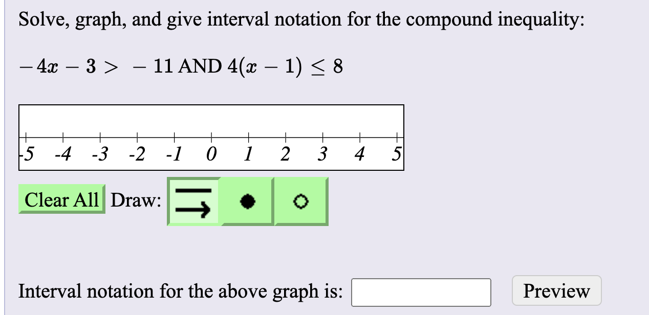 Solved Solve, graph, and give interval notation for the | Chegg.com