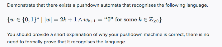 Solved Demonstrate that there exists a pushdown automata | Chegg.com
