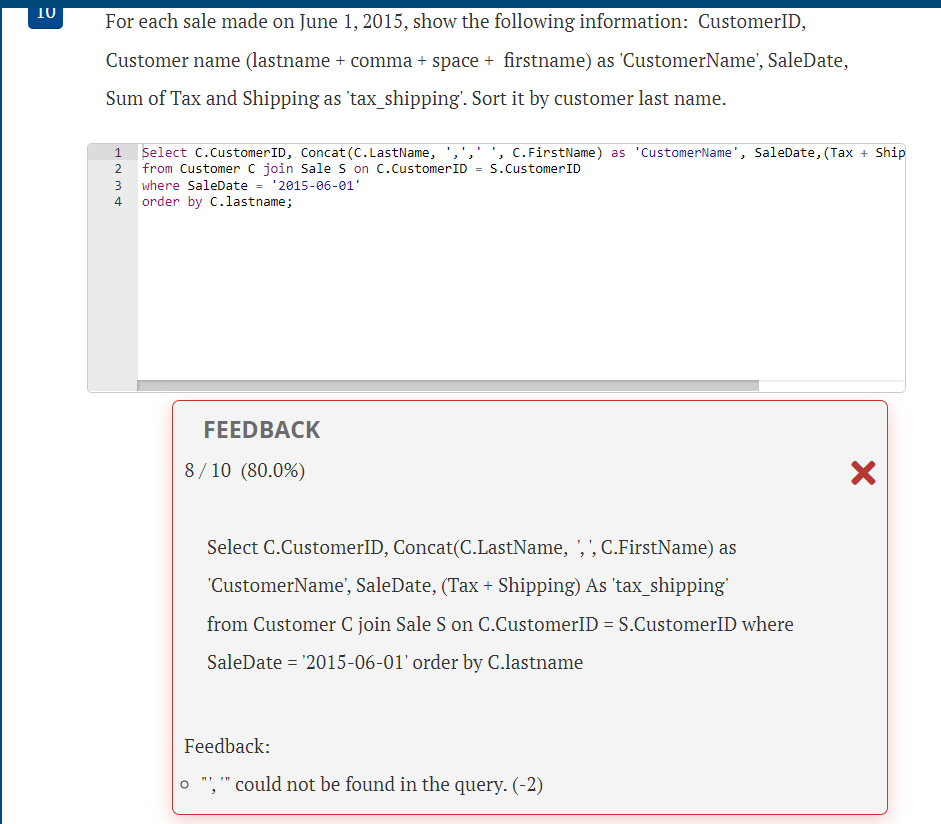 Solved For each information request below, formulate a | Chegg.com