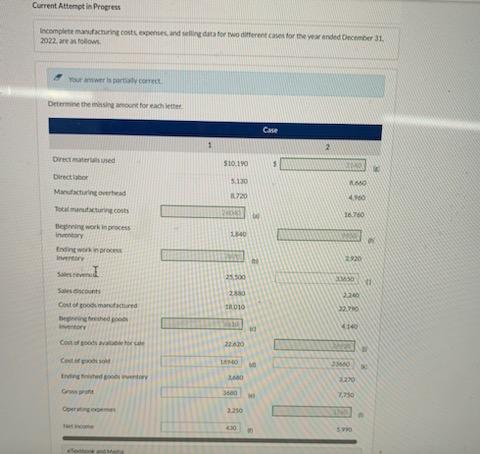 2022. 2re at followi.Your answer is partially | Chegg.com