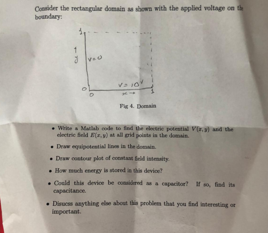 Solved Consider the rectangular domain as shown with the | Chegg.com