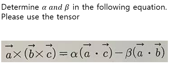 Solved Determine α and β in the following equation. Please | Chegg.com