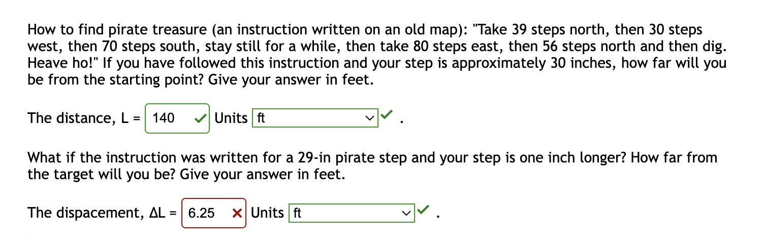 Solved How to find pirate treasure (an instruction written | Chegg.com