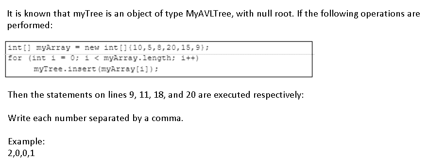 Solved The following are questions related to the AVL | Chegg.com
