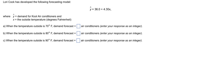 Solved The Following Data Relate The Sales Figures Of The
