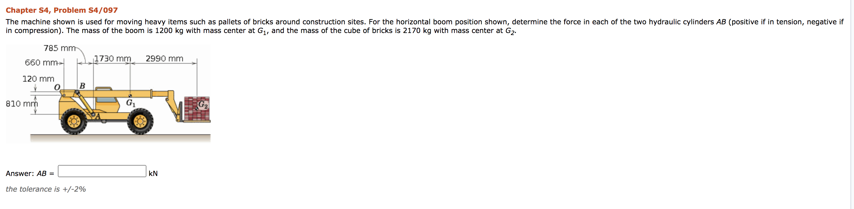 Solved Chapter S4, Problem S4/097 The machine shown is used | Chegg.com