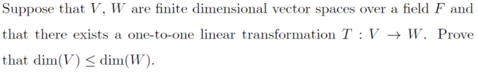 Solved Suppose that V, W are finite dimensional vector | Chegg.com