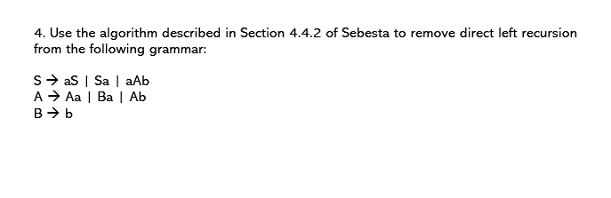 Solved 4. Use the algorithm described in Section 4.4.2 of | Chegg.com