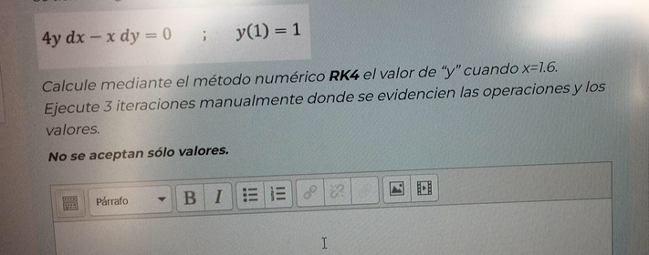 Solved Using the RK4 numerical method, calculate the value | Chegg.com