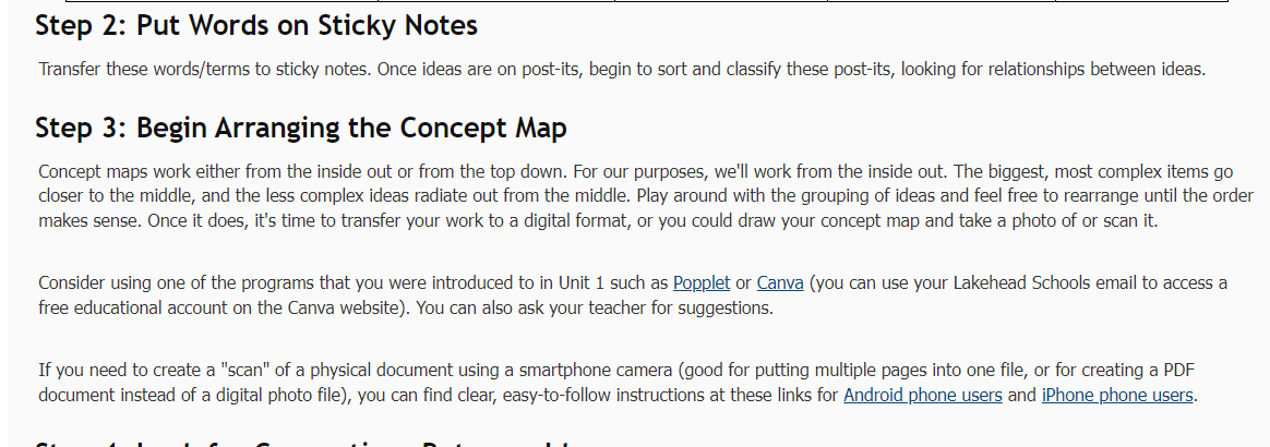 Step 2: Put Words on Sticky Notes Transfer these | Chegg.com