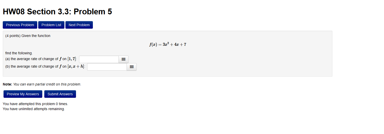Solved HW08 Section 3.3: Problem 5 Previous Problem Problem | Chegg.com Solved HW08 Section 3.3: Problem 5 Previous Problem Problem | Chegg.com