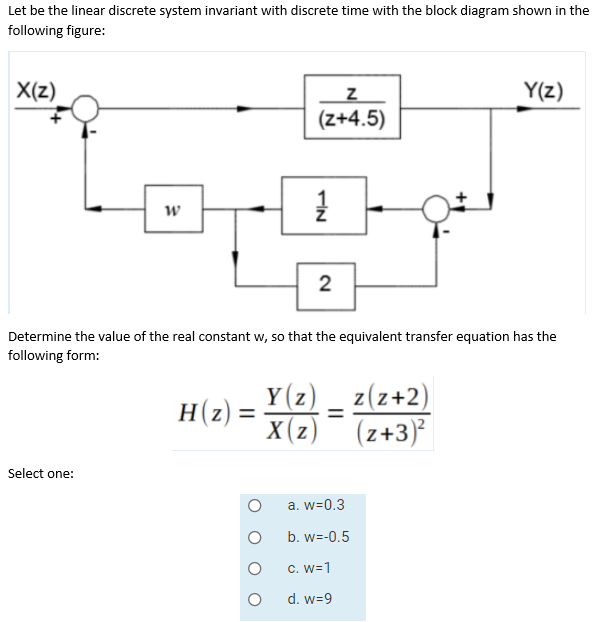 Solved Let be the linear discrete system invariant with | Chegg.com