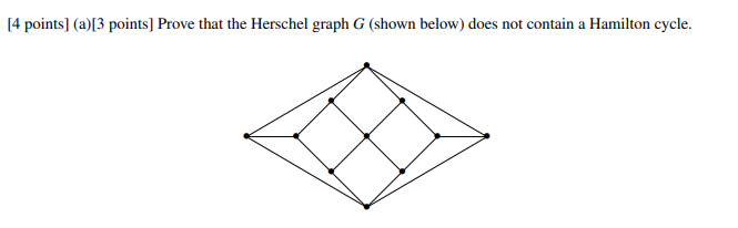 Solved [4 points] (a)[3 points] Prove that the Herschel | Chegg.com