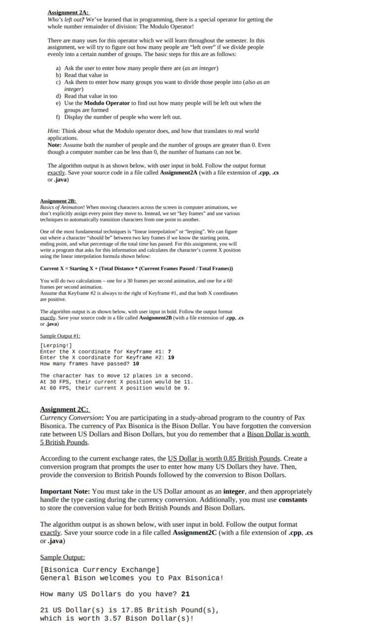 Solved Assignment 2A: Who's left out? We've learned that in | Chegg.com