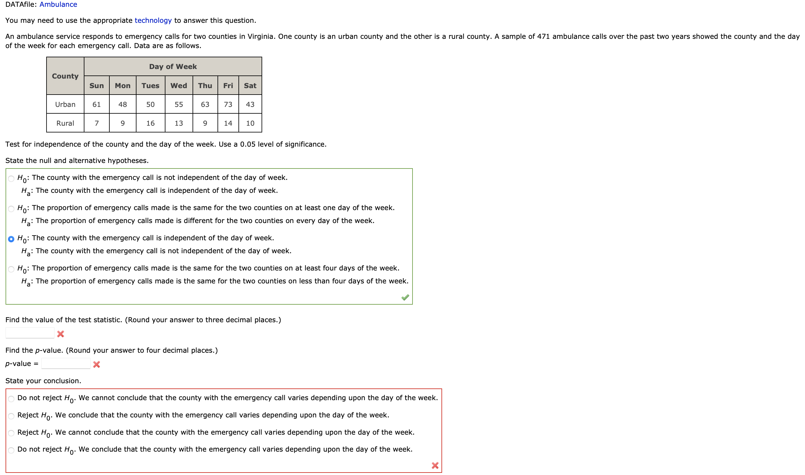 Solved DAIAfIle: Ambulance You may need to use the | Chegg.com
