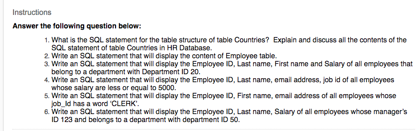 Solved Instructions Answer the following question below 1. | Chegg.com