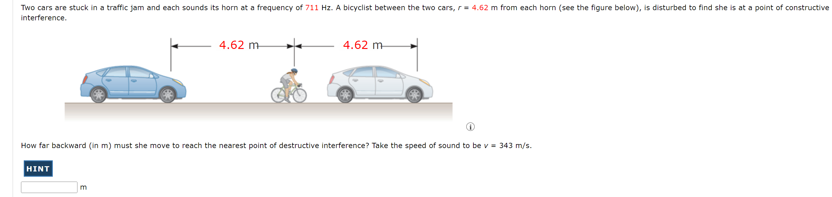 Solved v=343 m/s | Chegg.com