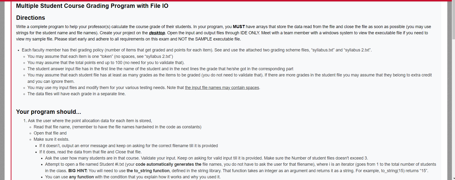 Solved Directions Write a complete program to help your | Chegg.com