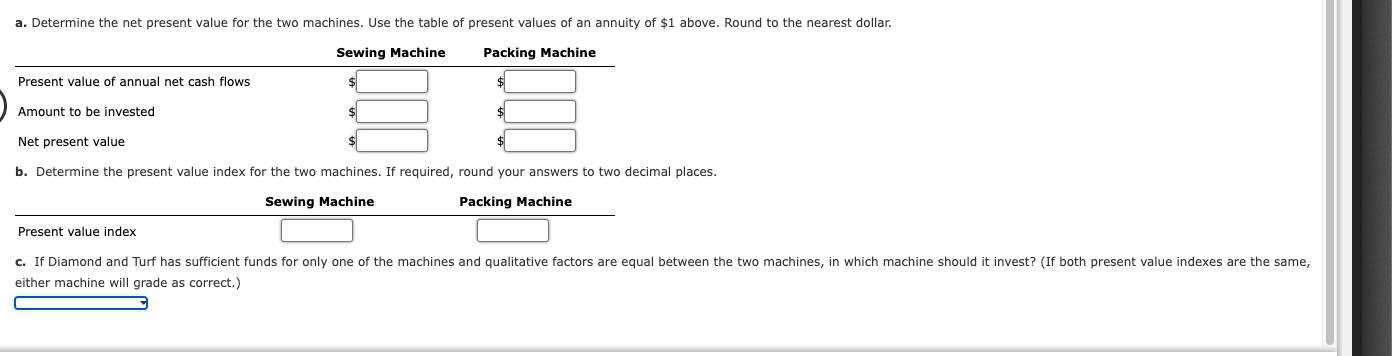Solved Net Present Value Method And Present Value Index Year 1306