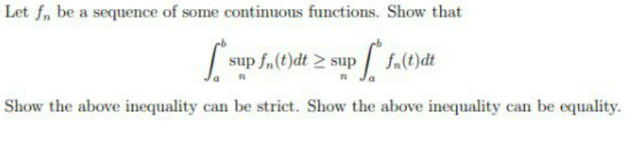 Solved Let Fn Be A Sequence Of Some Continuous Functions 4149