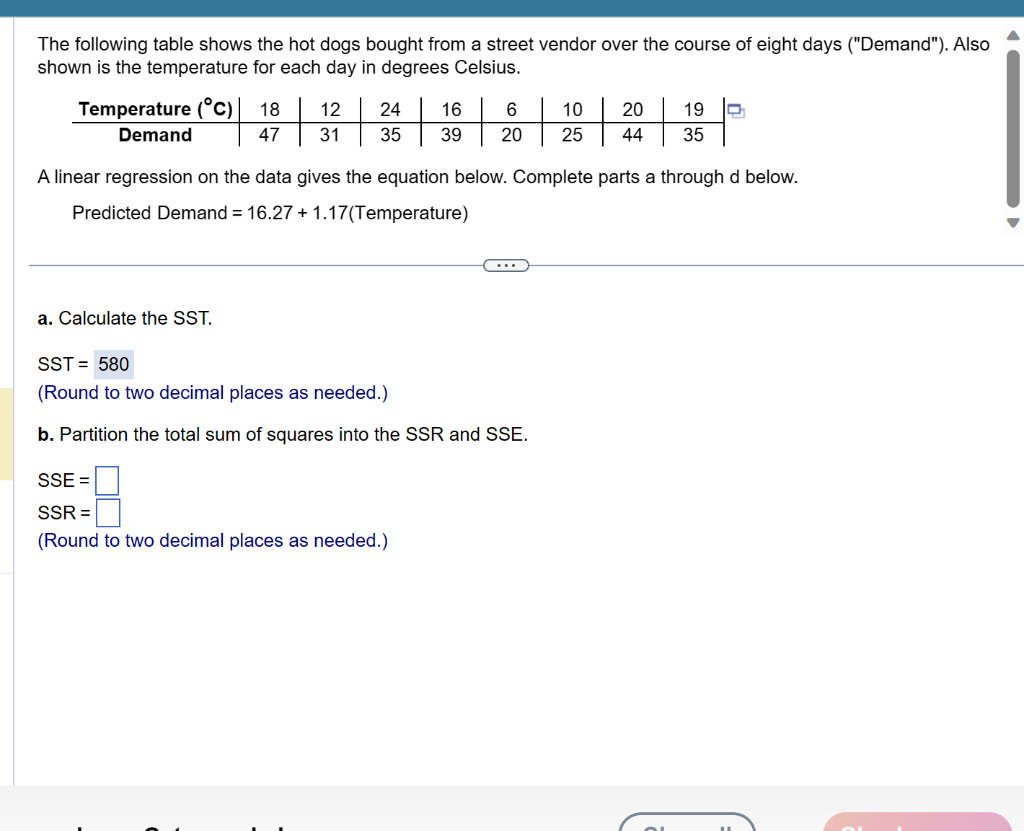 Solved The following table shows the hot dogs bought from a | Chegg.com