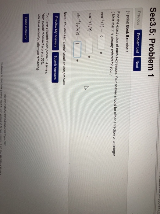 Solved Sec3.5: Problem 1 Problem List Next (1 point) Book | Chegg.com