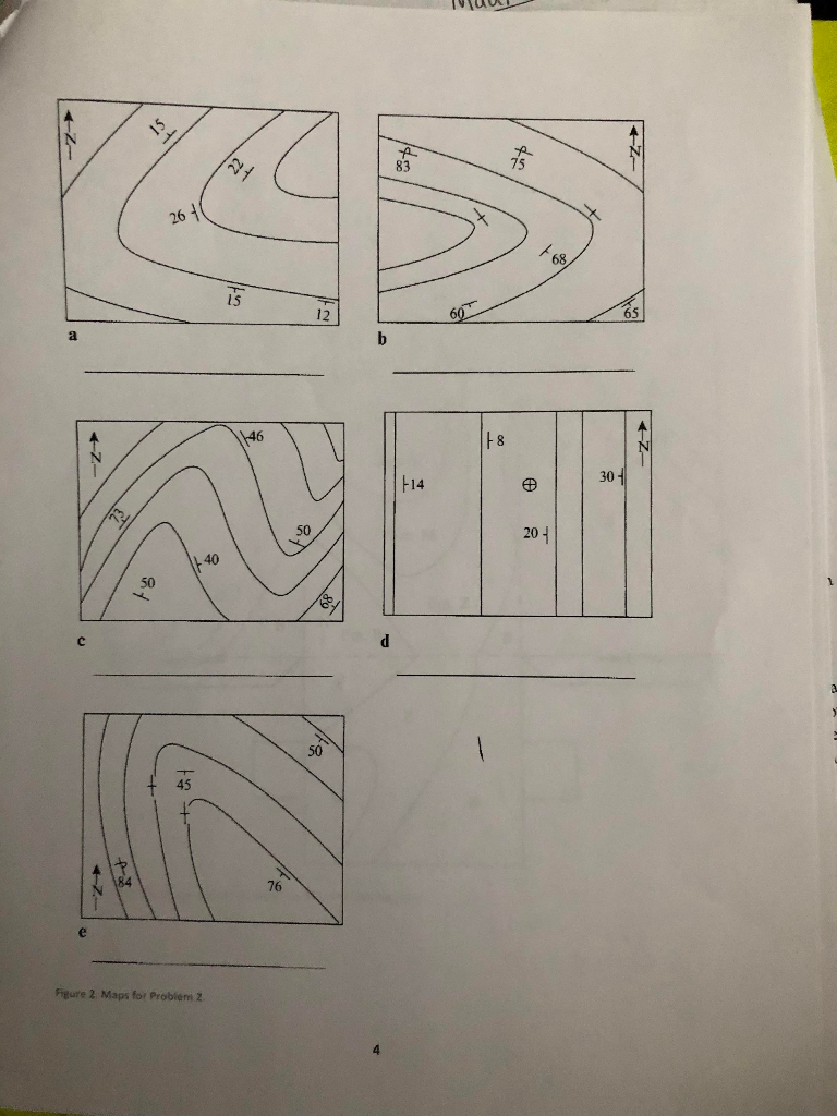 Figure 2 contains five geologic maps, each of which | Chegg.com