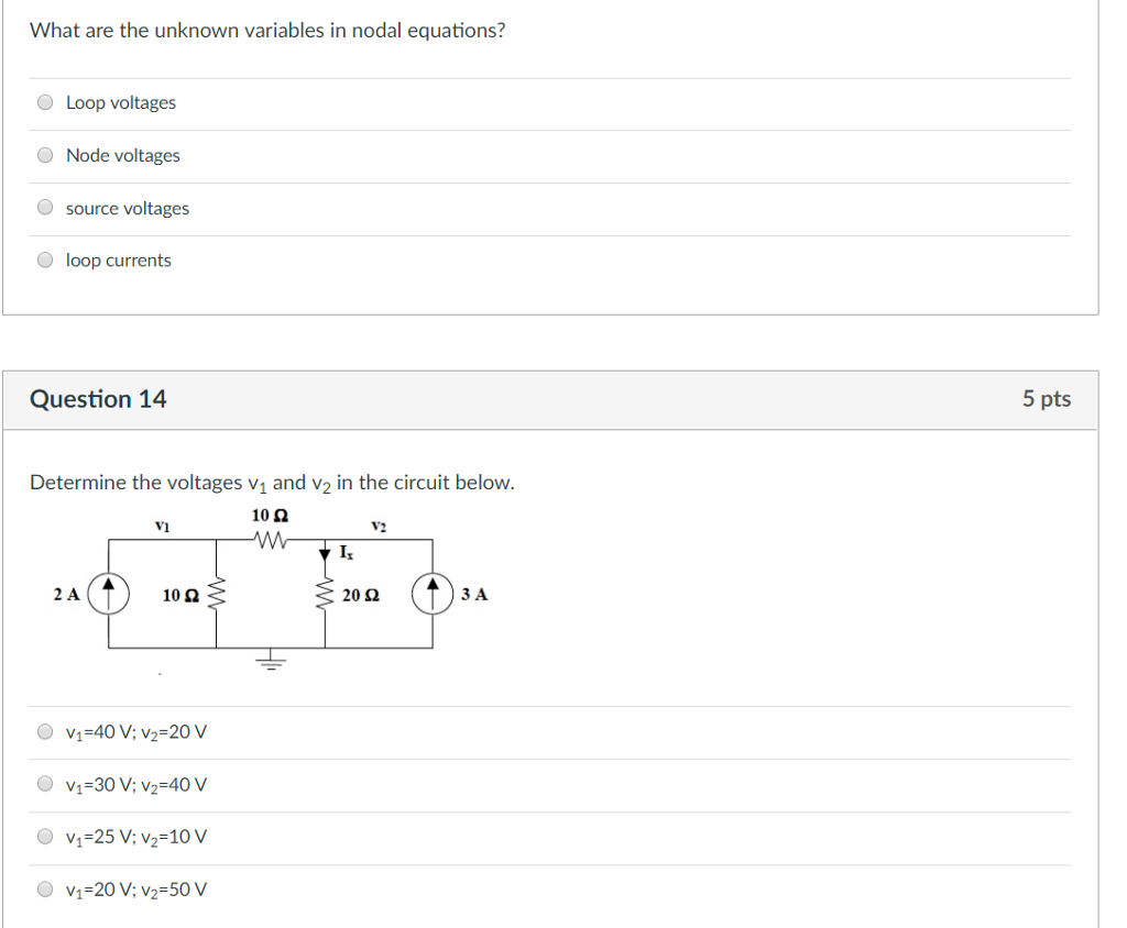 Solved What are the unknown variables in nodal equations? | Chegg.com