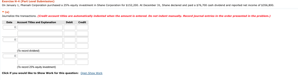 Solved Exercise H-5 (Part Level Submission) These are two | Chegg.com