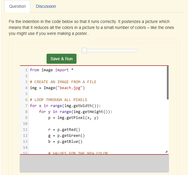 Solved Question Discussion Fix The Indention In The Code 