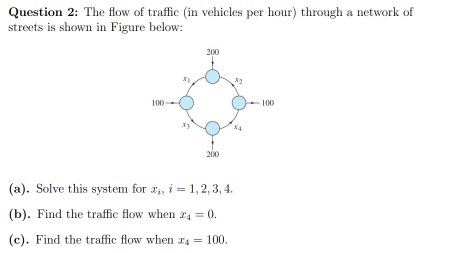 Solved Question 2: The flow of traffic (in vehicles per | Chegg.com