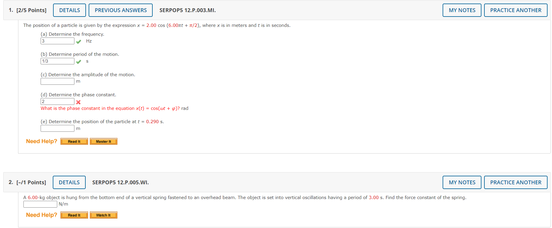 Solved 1. [2/5 Points] DETAILS PREVIOUS ANSWERS SERPOP5 | Chegg.com