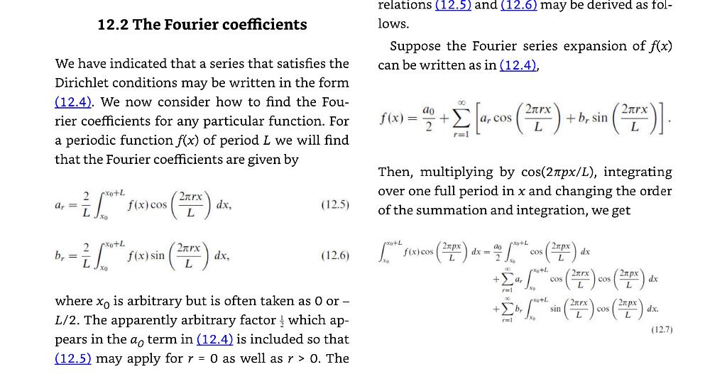 Solved Derive the Fourier coefficient br in a manner similar | Chegg.com