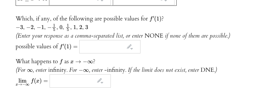 Solved Which, if any, of the following are possible values | Chegg.com