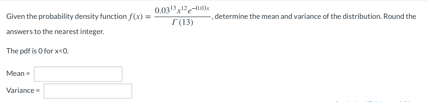 Solved Given the probability density function f(x) = | Chegg.com