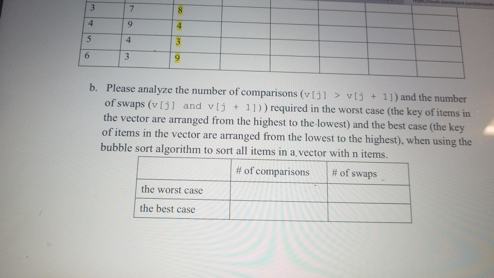 Solved 4. (15 points) Bubble sort. Trace the operation of | Chegg.com