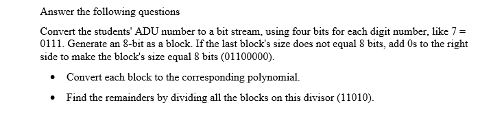 Solved Answer the following questions Convert the students' | Chegg.com
