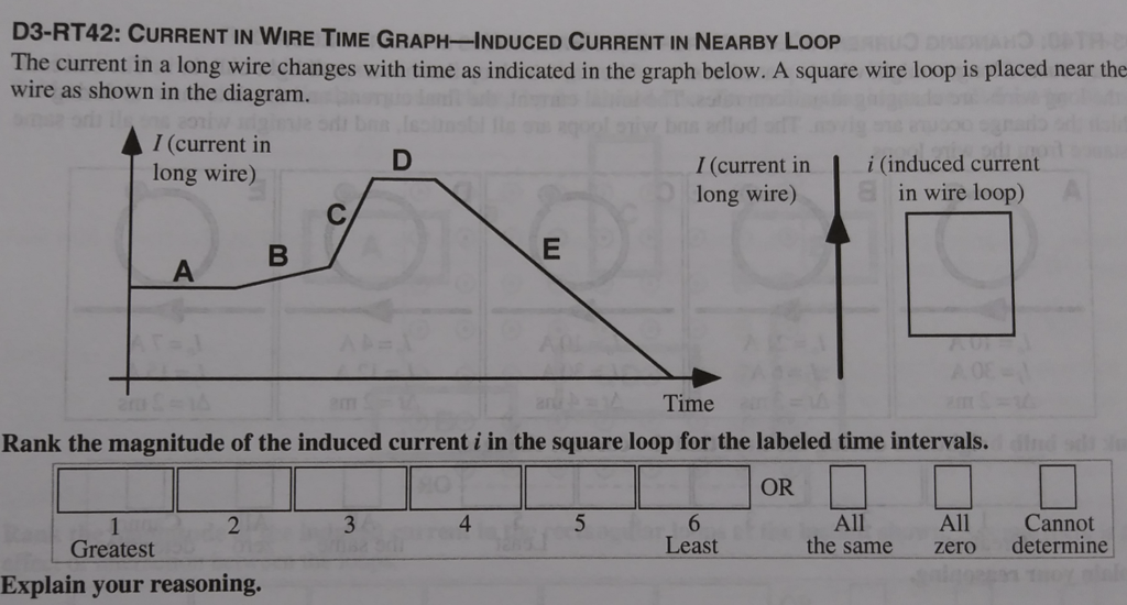 Solved D3-RT42: CURRENT IN WIRE TIME GRAPH-INDUCED CURRENT | Chegg.com