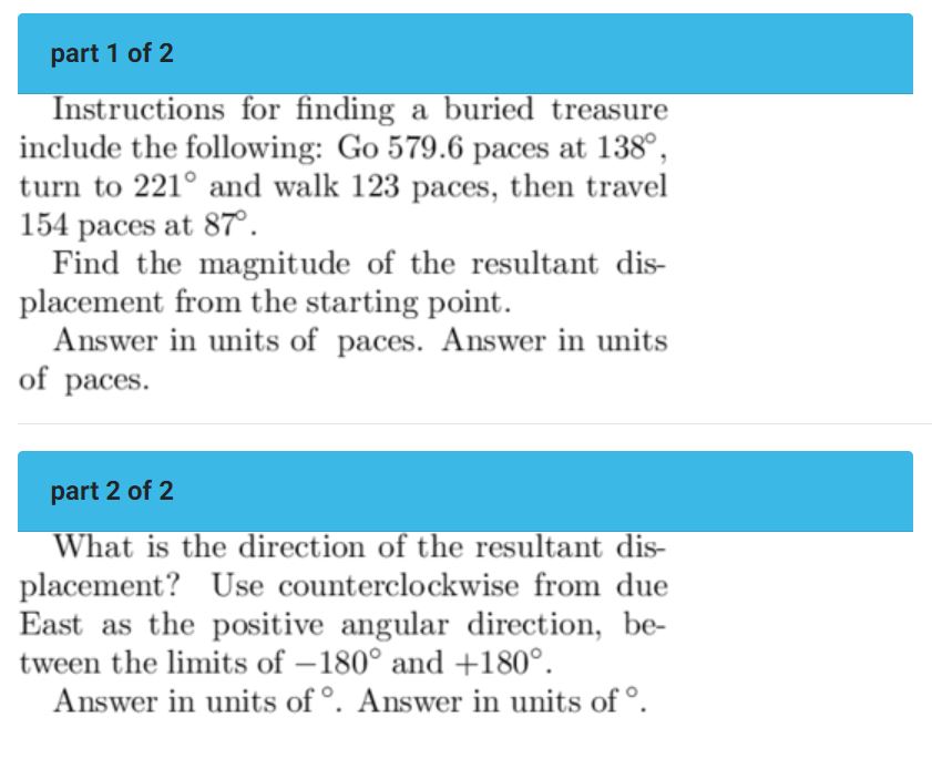 Solved part 1 of 2 Instructions for finding a buried | Chegg.com