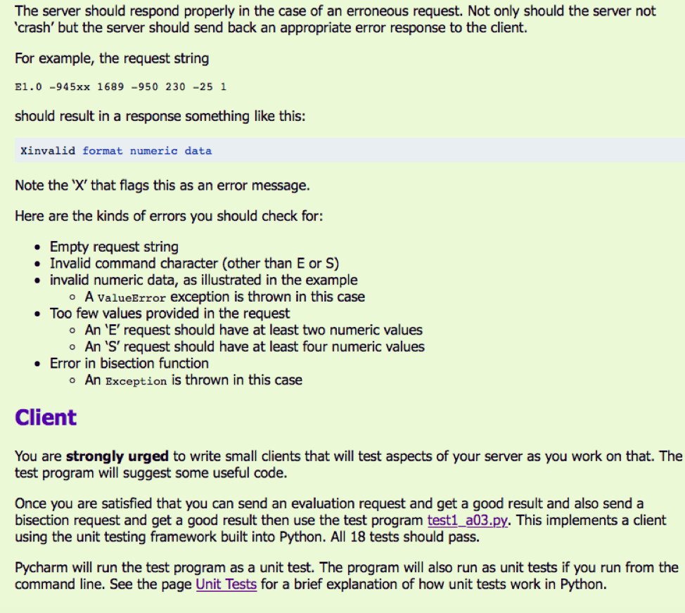 Implement a server as a Python script. This server | Chegg.com