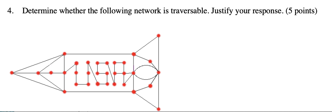 Solved 4. Determine whether the following network is | Chegg.com