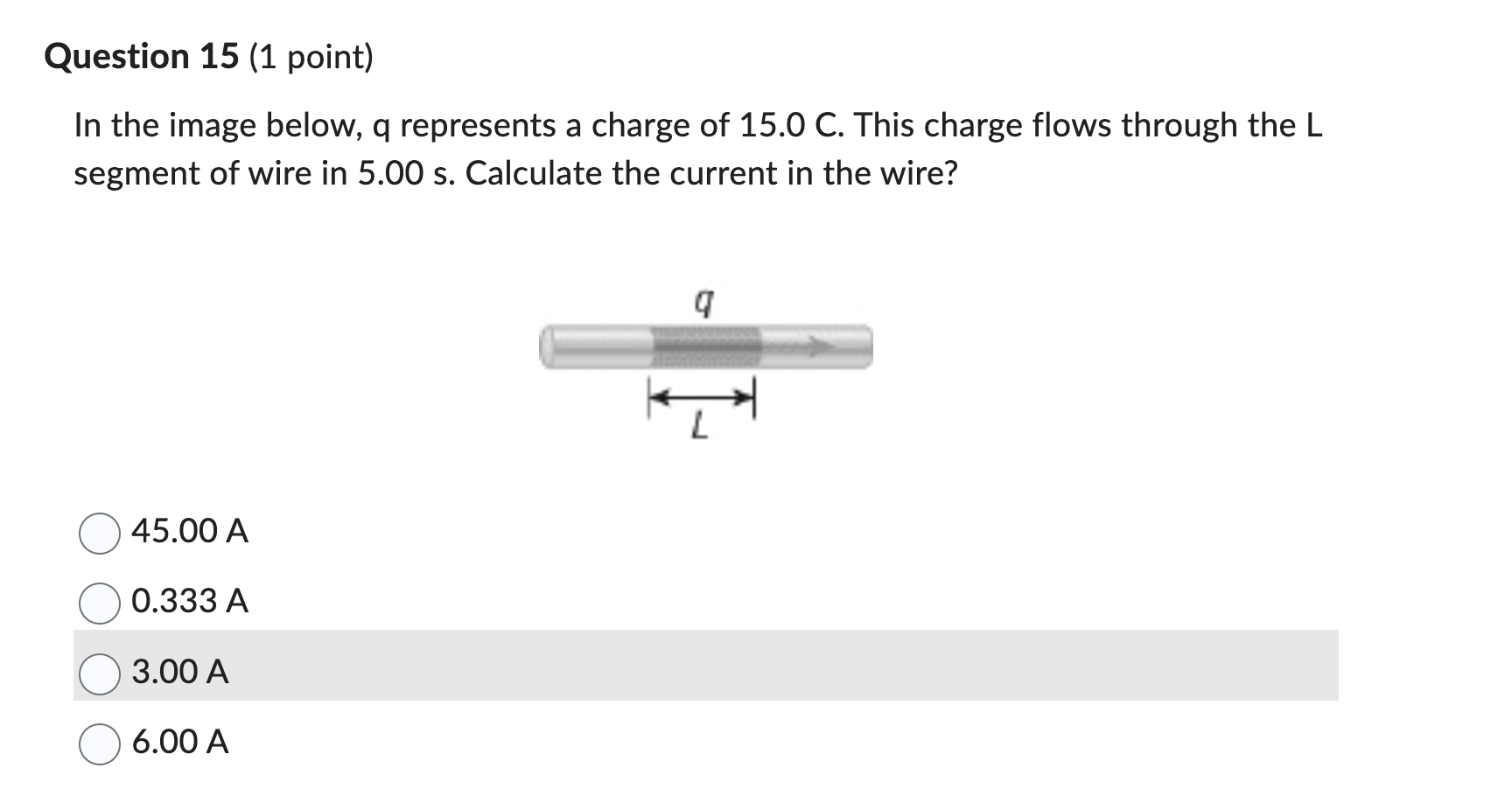 Solved In the image below, q represents a charge of 15.0 C. | Chegg.com