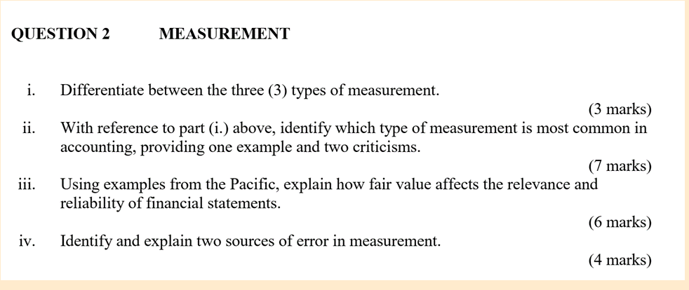 Solved i. Differentiate between the three (3) types of | Chegg.com