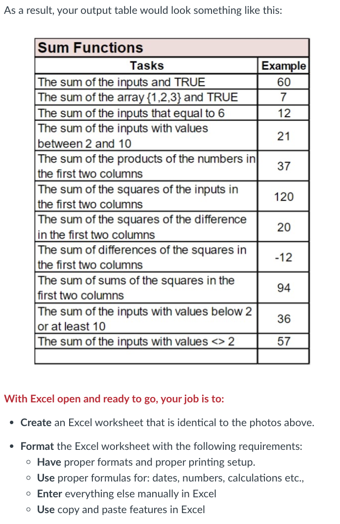 Solved For this assignment you will apply all that you have | Chegg.com