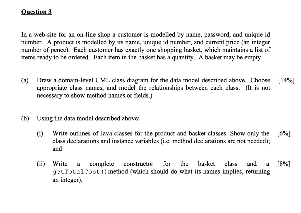 Solved In a web-site for an on-line shop a customer is | Chegg.com