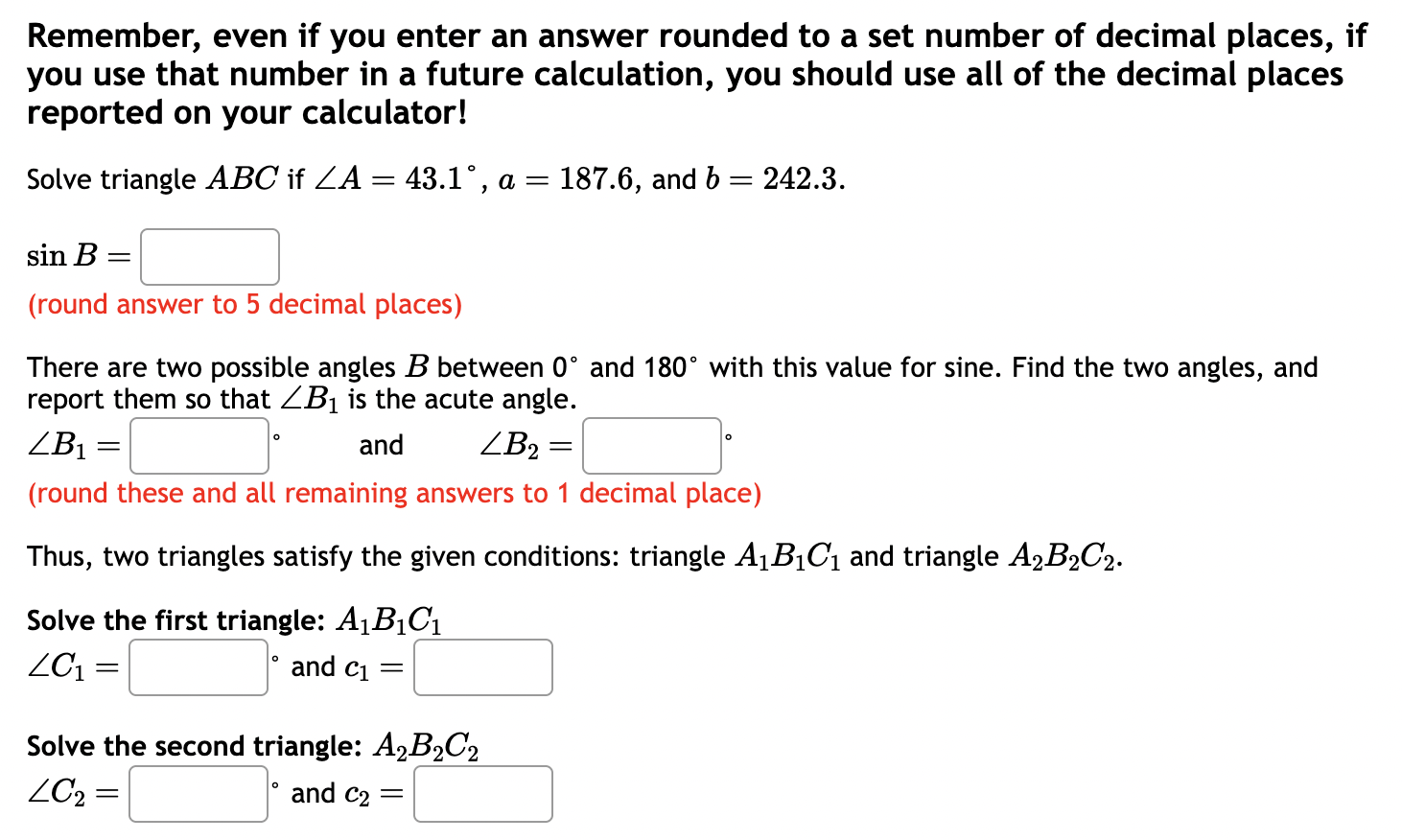 Solved Remember, even if you enter an answer rounded to a | Chegg.com